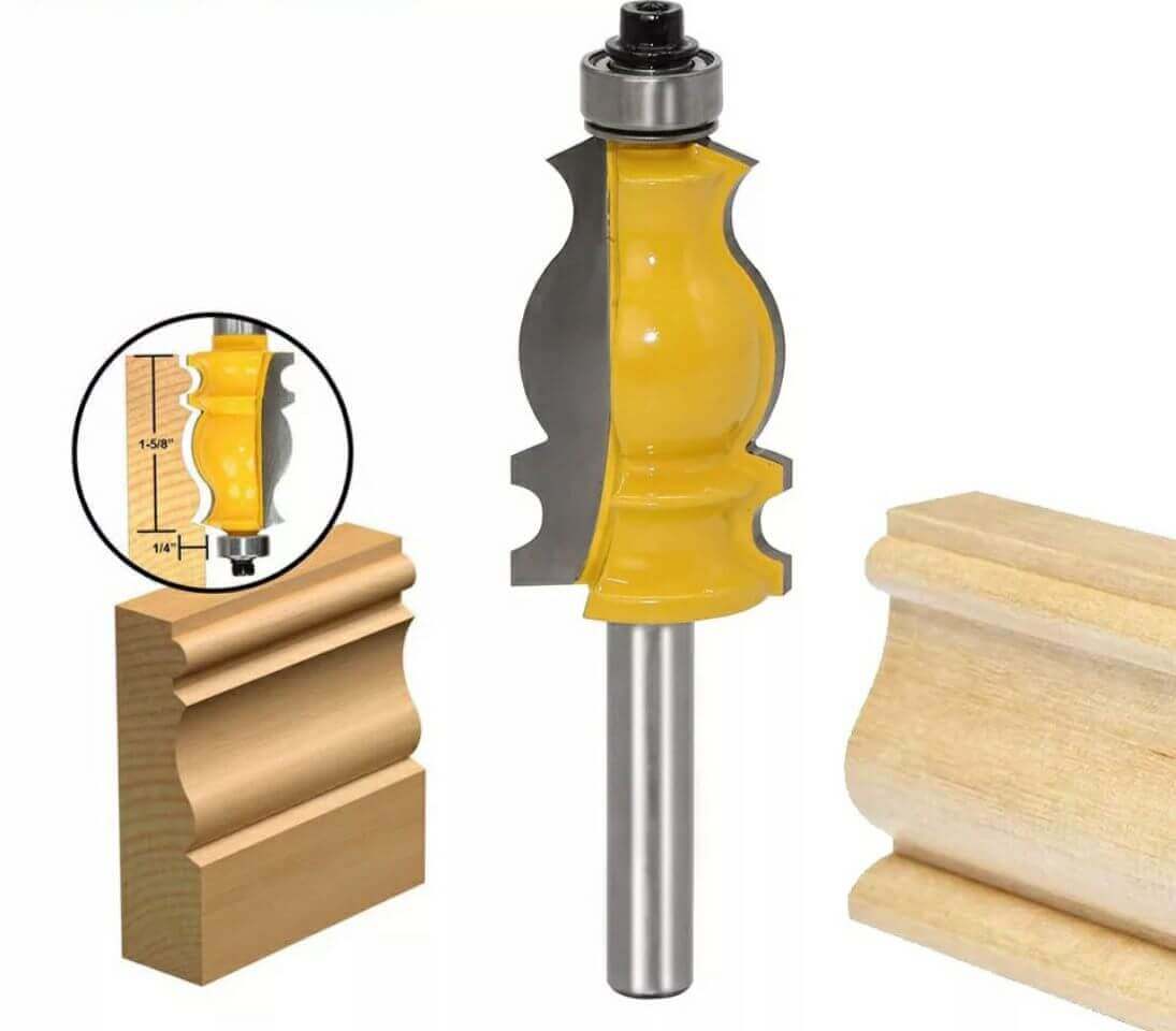 Architectural frame router bit, 8mm Shank — JM Online tools